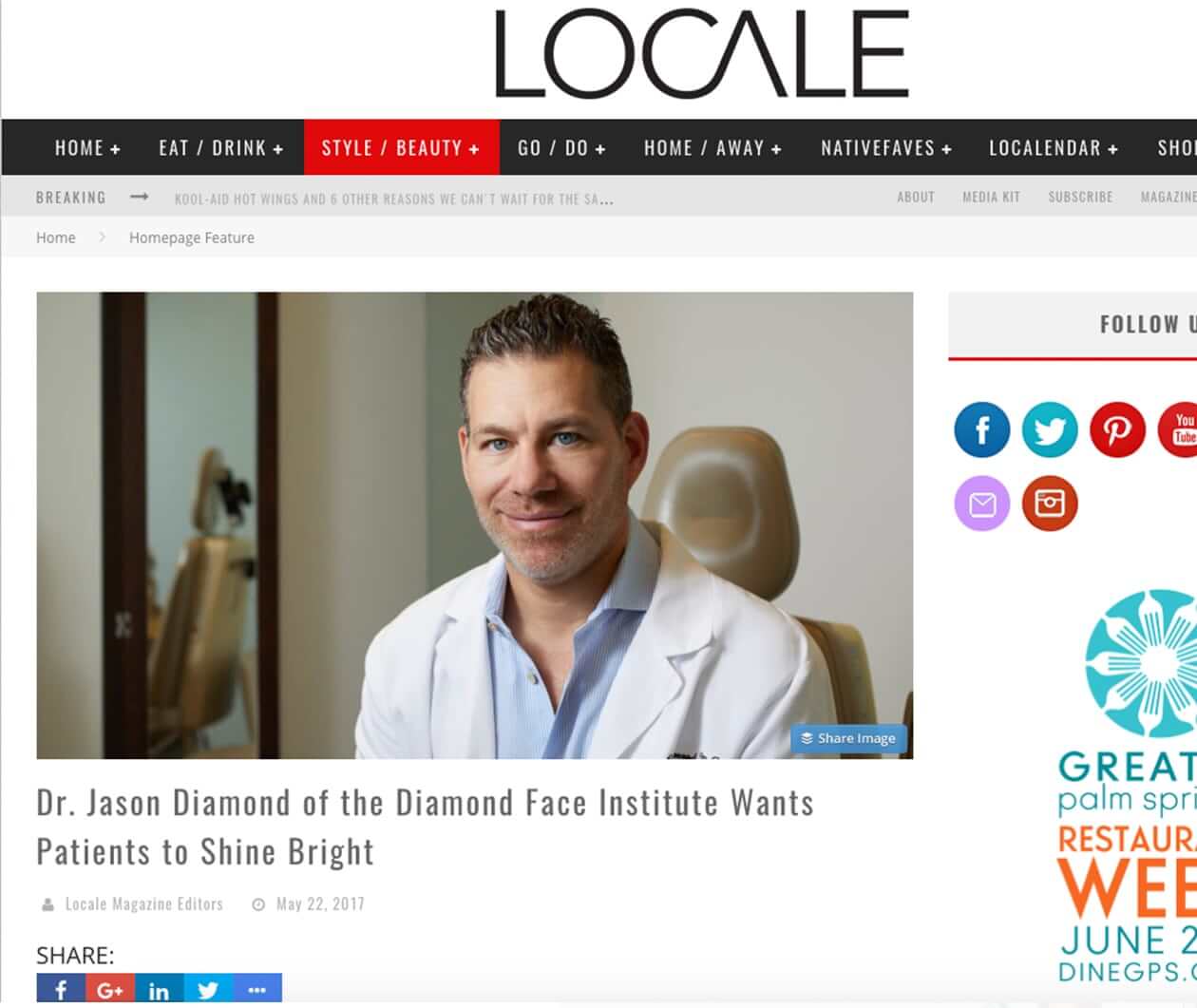 Media Appearances - Beverly Hills, CA | Dr. Jason Diamond